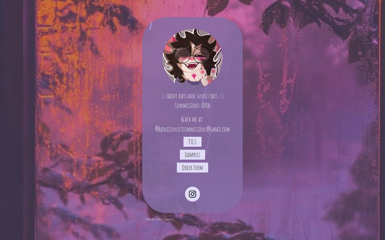 RainiiSunset Commissions Sheet